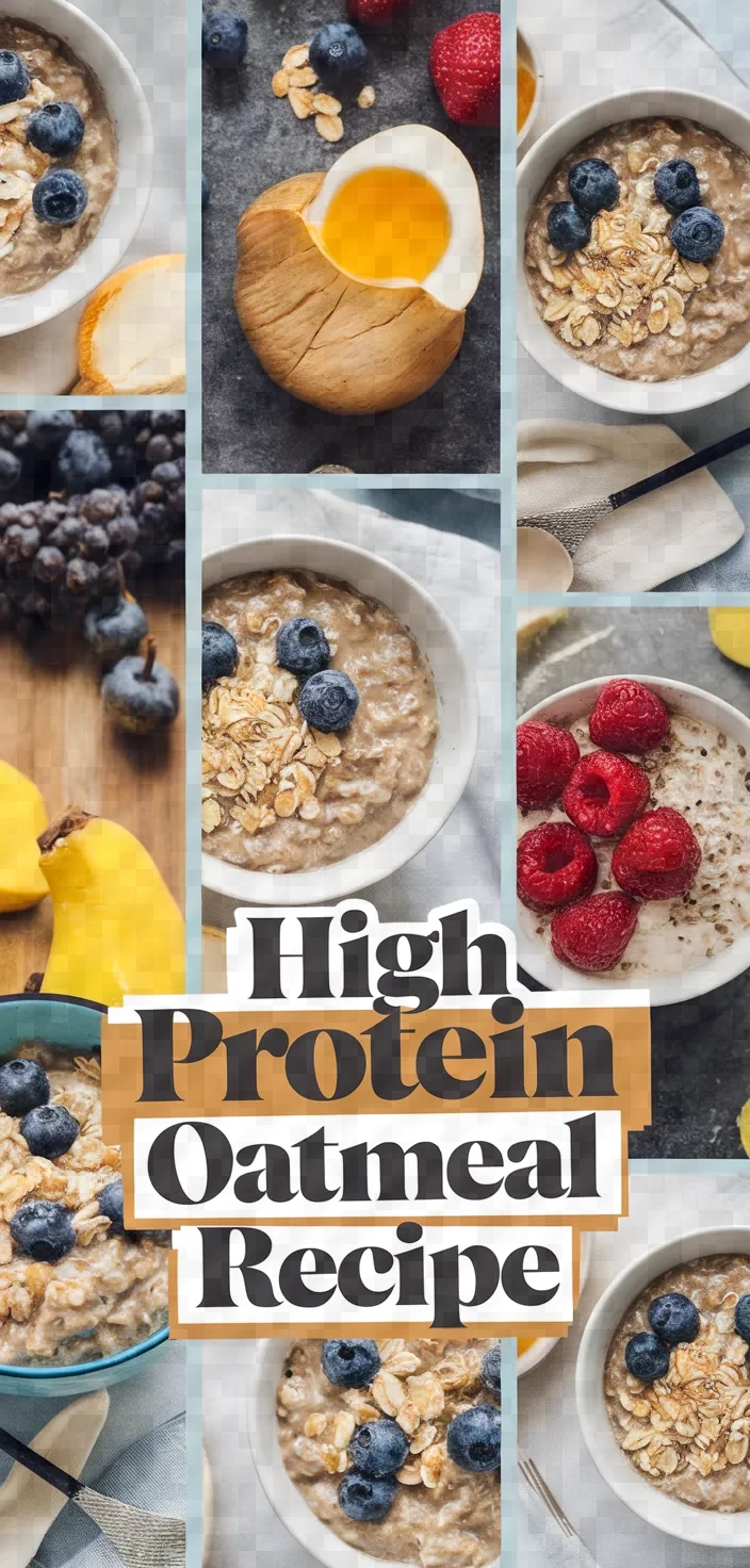 High Protein Oatmeal Recipe - healthfoodyum.com