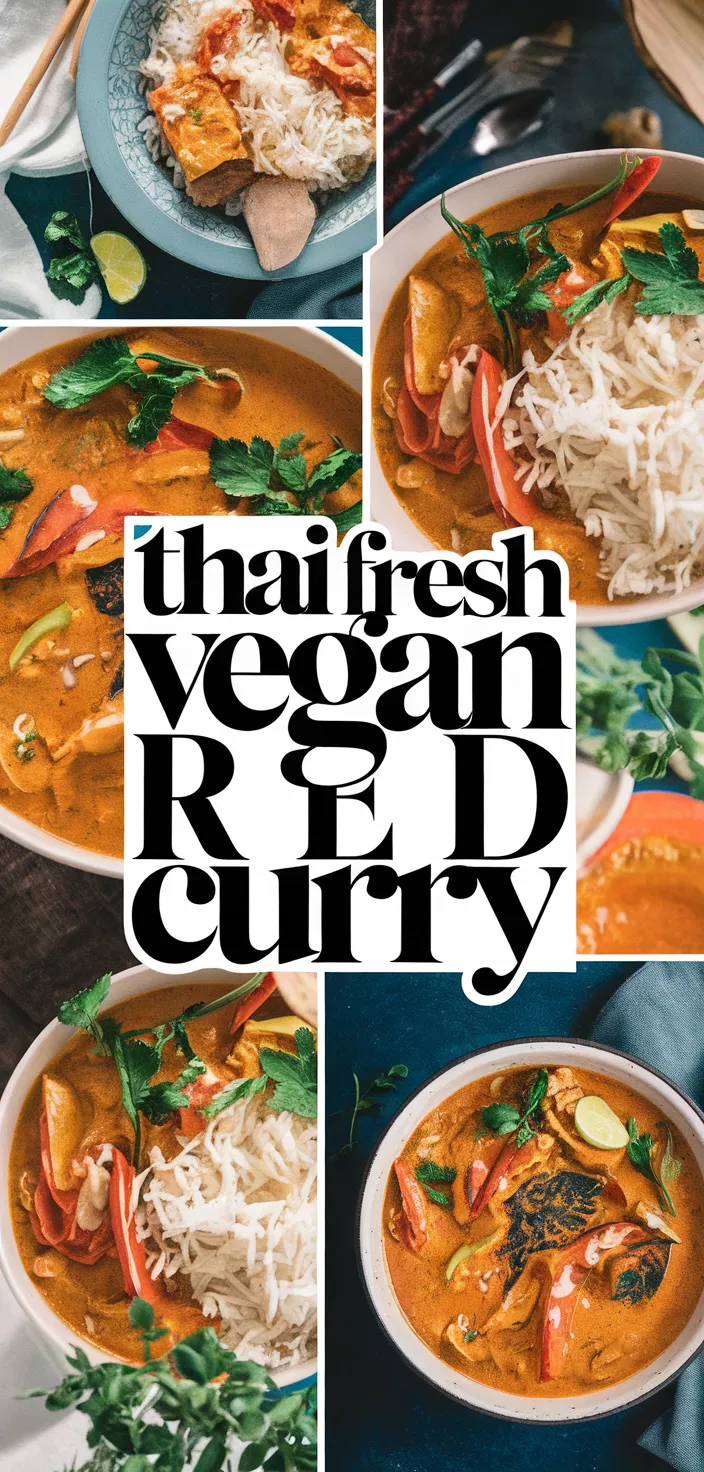 Thai Fresh Vegan Red Curry Recipe - healthfoodyum.com
