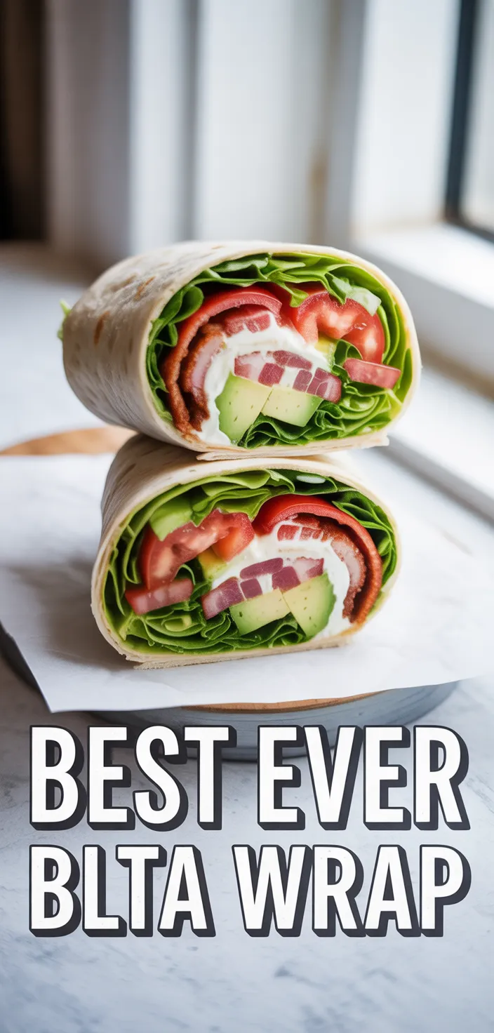 Best Ever BLTA Wrap Recipe - healthfoodyum.com